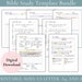 Bible Study Bundle, Bible Study Printable, Bible Character Study, Verse ...