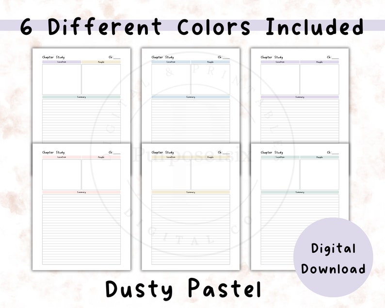 PRINTABLE Books Bible Study Worksheet Christian Daily - Etsy
