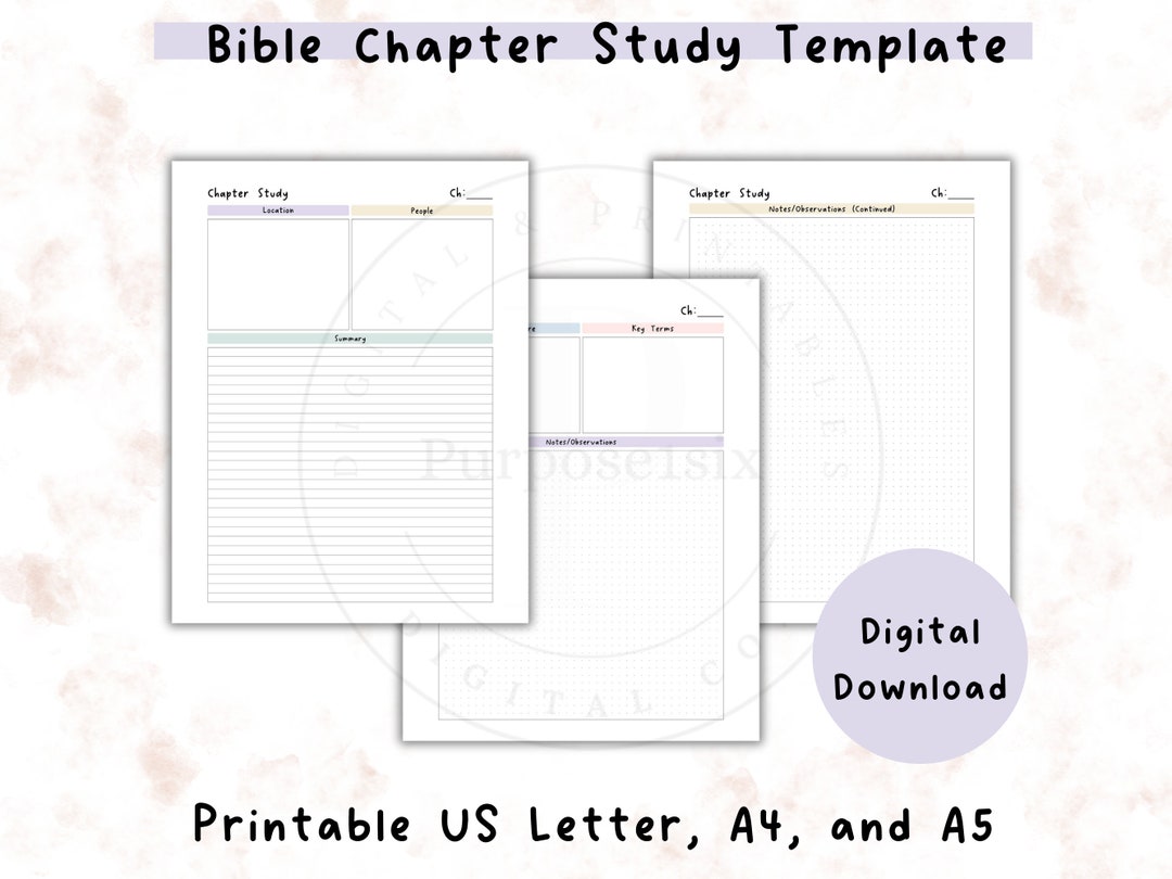 PRINTABLE, Books Bible Study Worksheet, Christian Daily Devotional ...