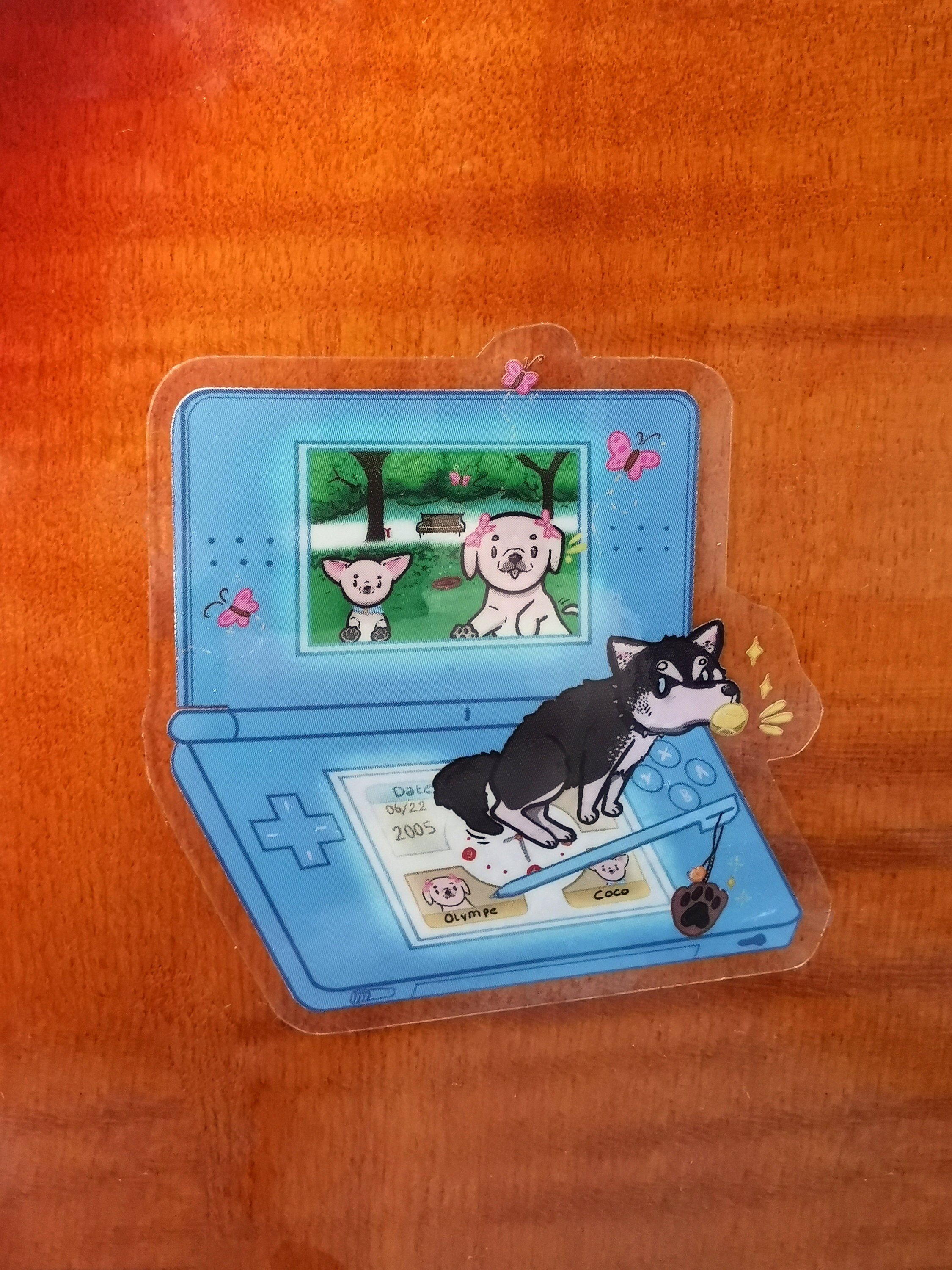 Nintendogs DS Lite Transparent Sticker Cute - Etsy