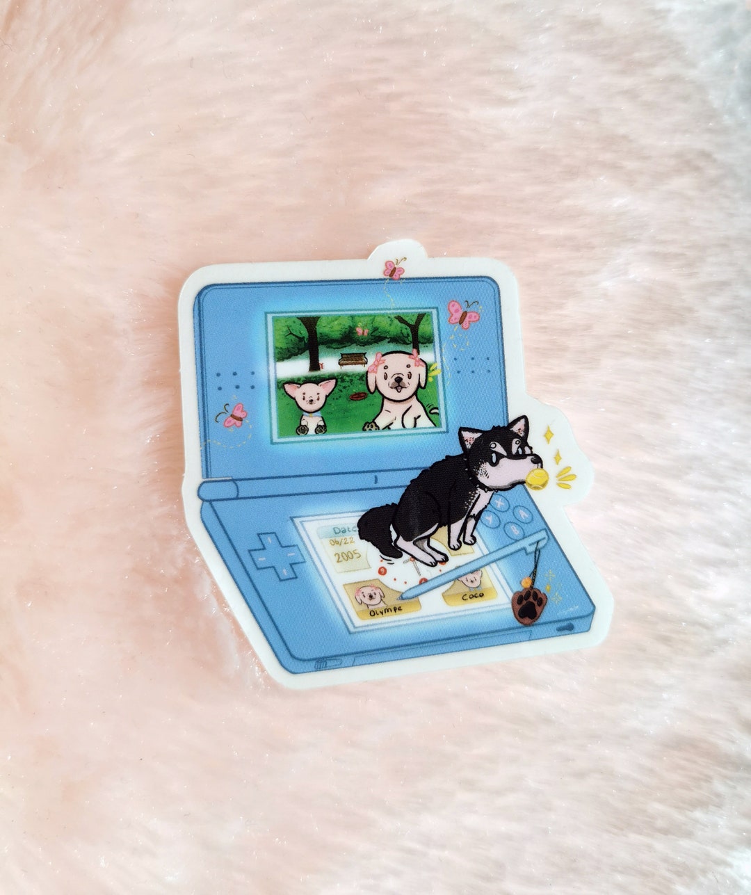 Nintendogs DS Lite Transparent Sticker Cute - Etsy