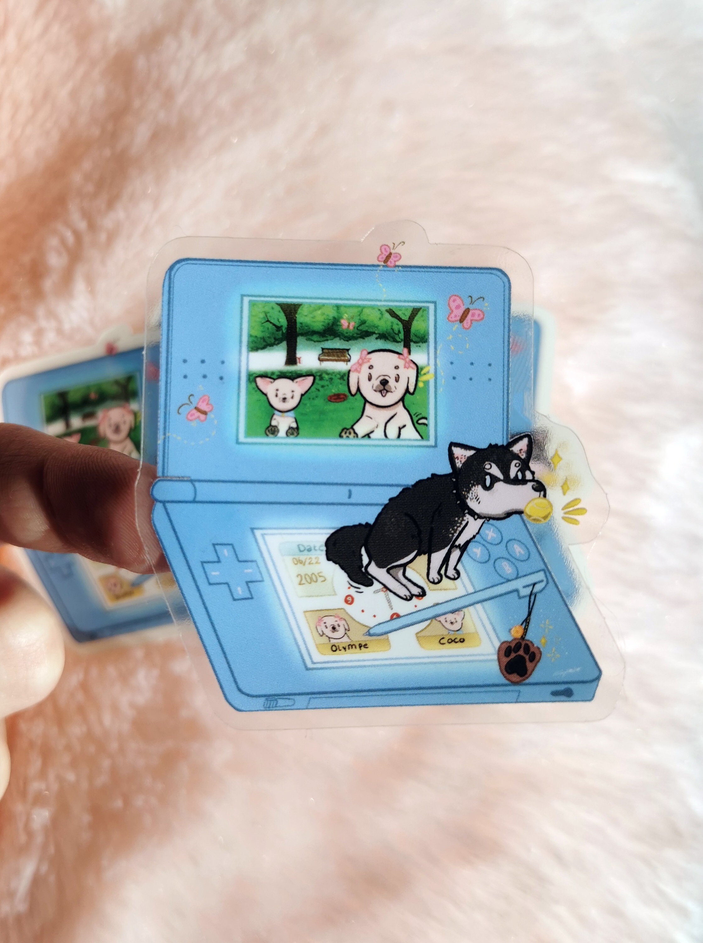 Nintendogs DS Lite Transparent Sticker Cute - Etsy