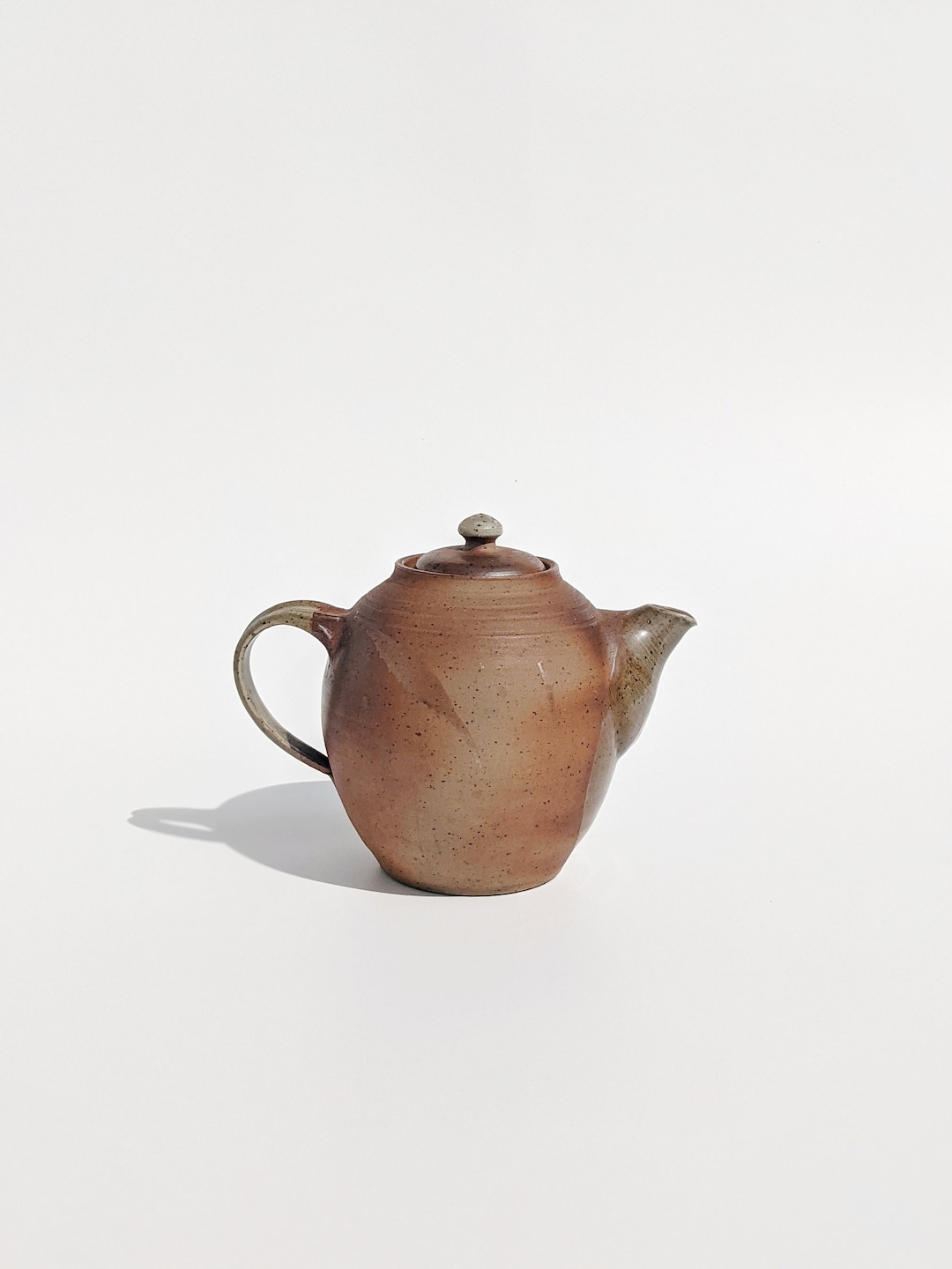 Vintage Large Stoneware Teapot Farmhouse Style Ceramic Rustic Teapot ...