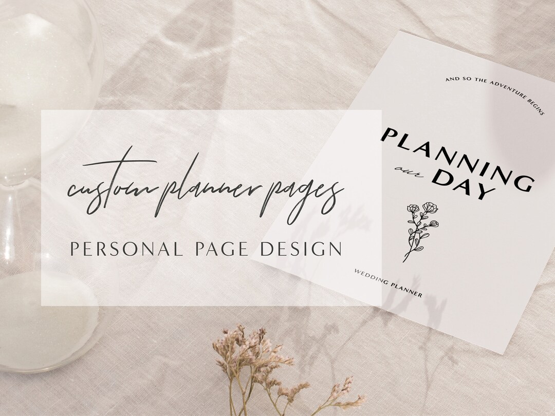 Custom Printable Wedding Planner Pages | Bespoke Wedding Planning Book ...