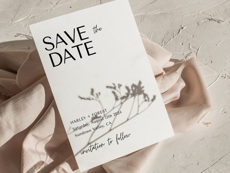 Giant Wedding Invitation Bundle contemporary Wedding Invite - Etsy