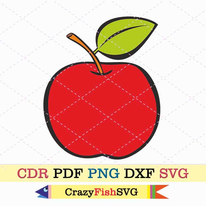 Apple Svg School Png Clipart Teacher Fruit Cricut - Etsy