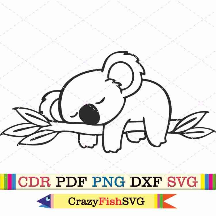 Koala Bear Svg Cute Baby Animal Zoo Australian Clipart - Etsy