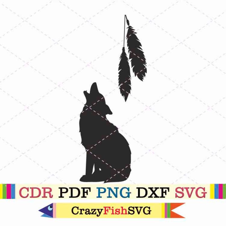 Wolf Clipart Picture Frame Svg Png - Etsy