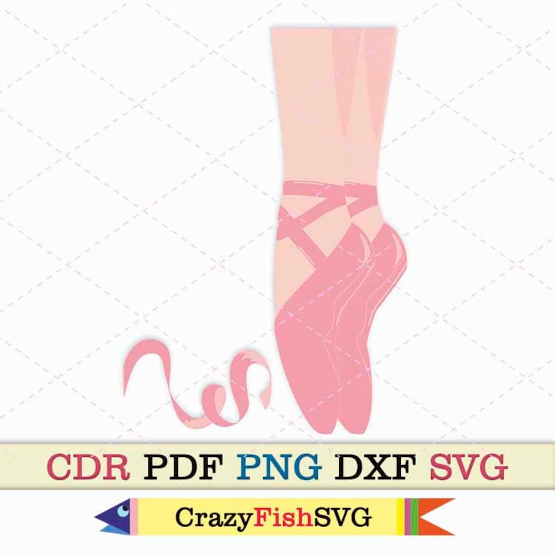 Ballet Pointe Shoes Svg Ballerina Dance Ballet Clipart Png - Etsy