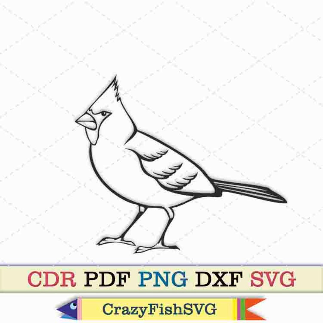 Cardinal Bird Svg Cute Decoration Funny Christmas Svg - Etsy