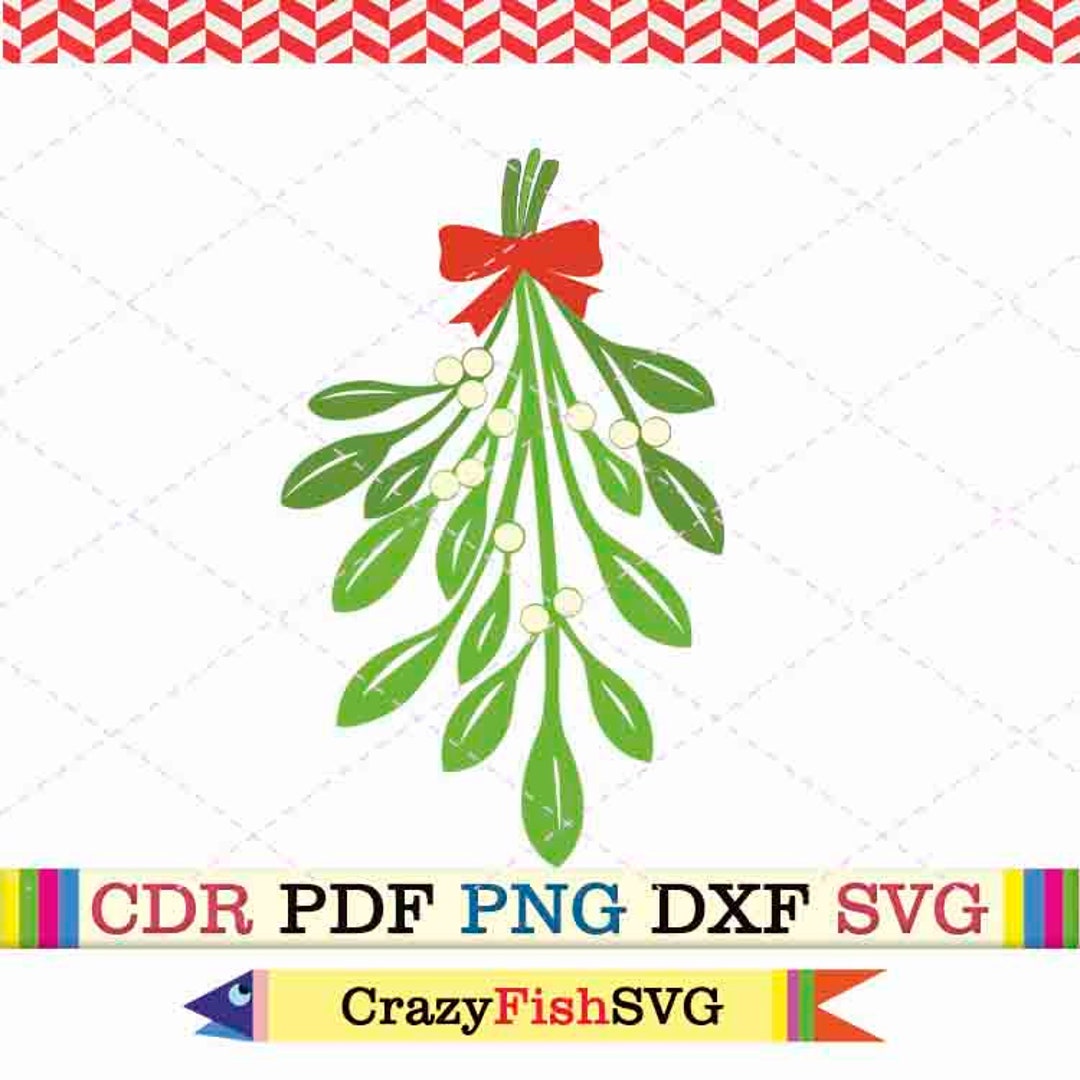 Mistletoe Svg Winter Clipart Christmas Flower Png Garland - Etsy