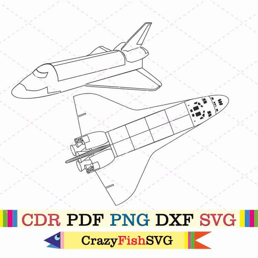 Space Shuttle Svg - Etsy