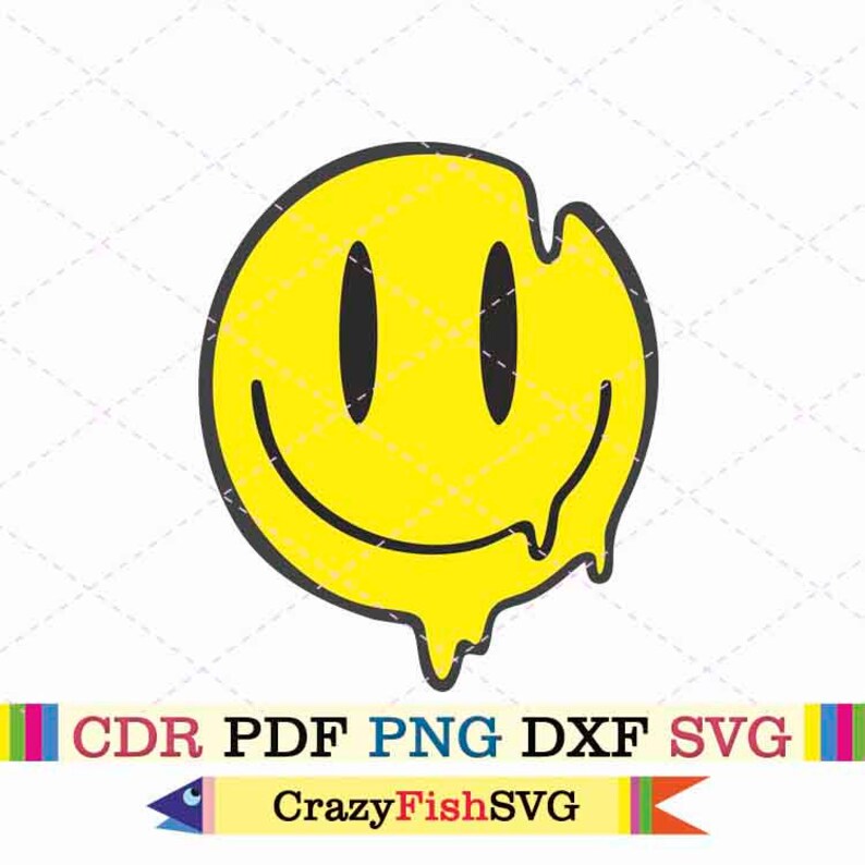 Smiley Face Svg Emoji Png Happy Vector Print - Etsy