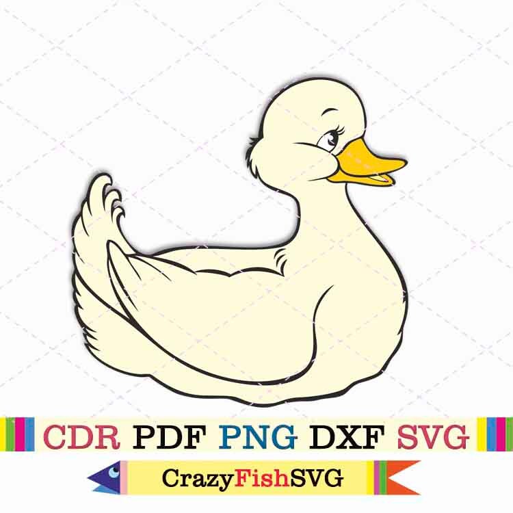 Pato svg pájaro dibujos animados impresión granja - Etsy México