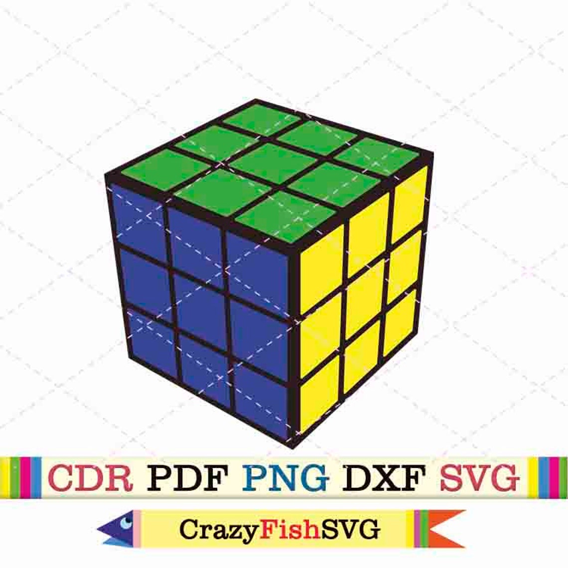 Rubiks Cube Clipart SVG Gamer - Etsy