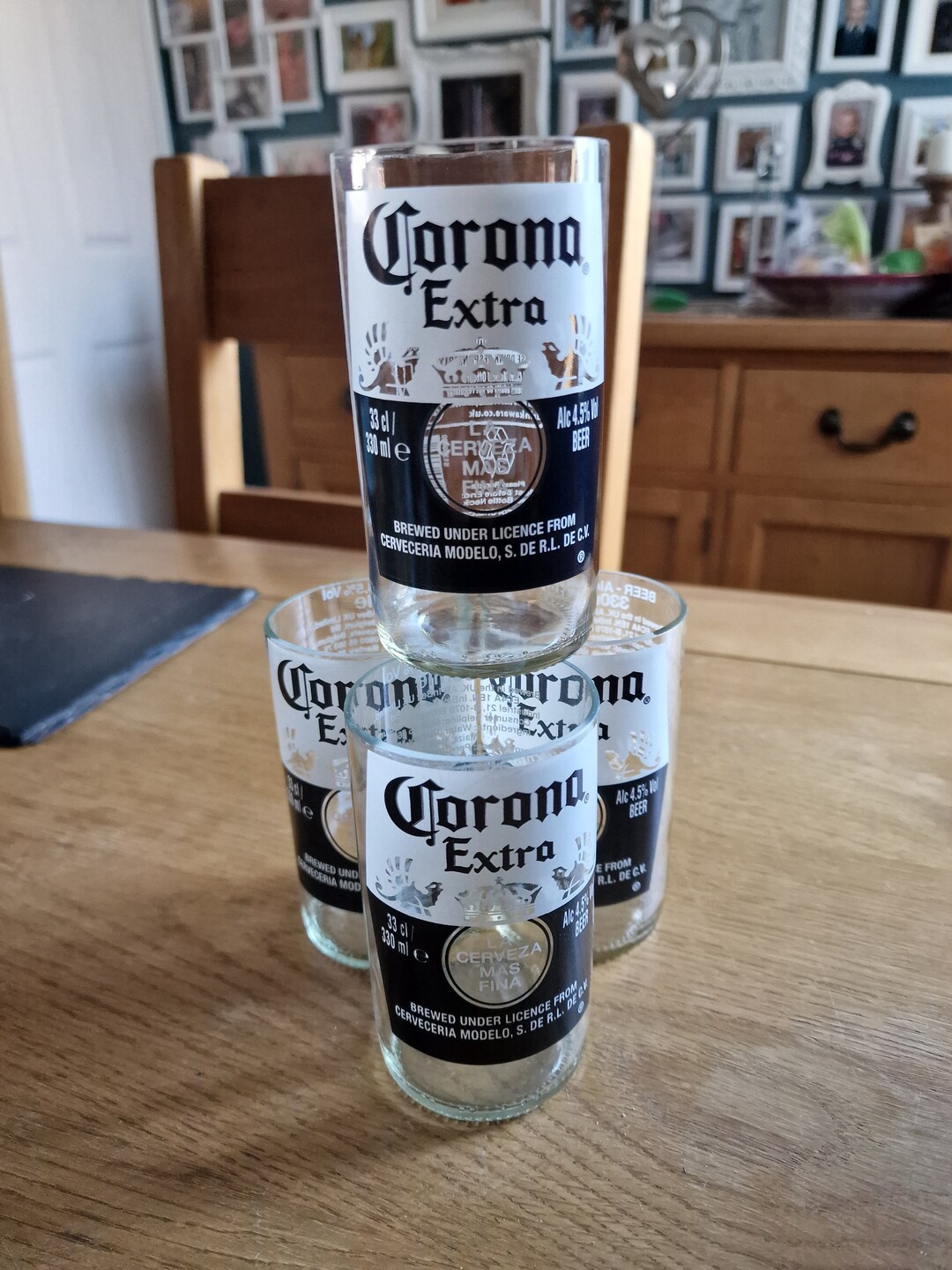 Upcycled Handmade Corona Bottle Glasses X 2 Made From 330ml Bottles ...