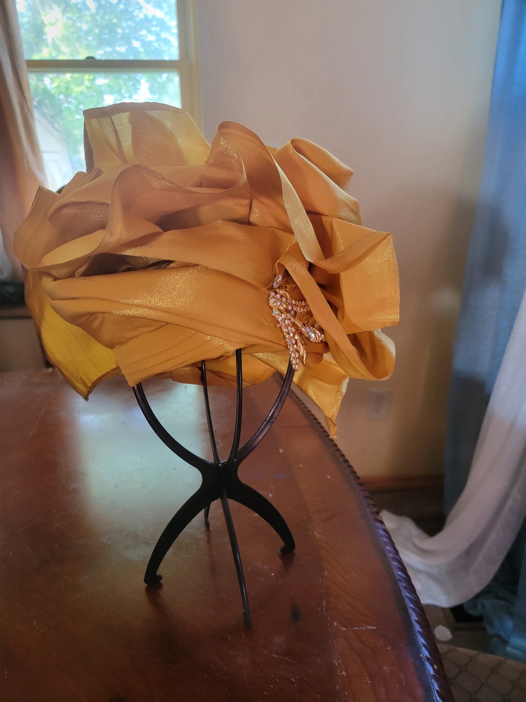 Headtie,gele Hat ,aso-oke Fabric,gele,headwrap,ready-to-wear Gele ...