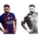 Lionel Messi Svg. Vector Art. Messi File for Engraving, Printable ...