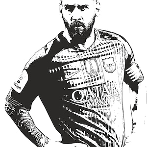 Lionel Messi Svg. Vector Art. Messi File for Engraving, Printable ...