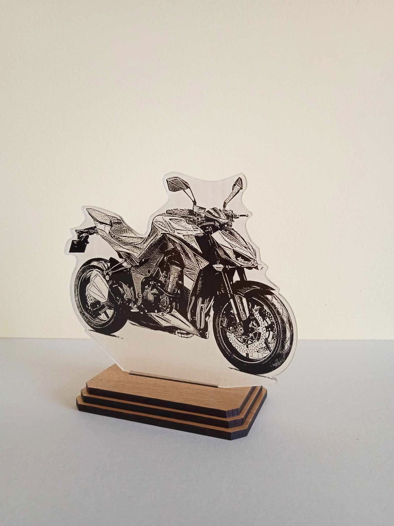 Motorcycle Figurine. Table Decor. Motorcycle Shelf Decor. Gift ...