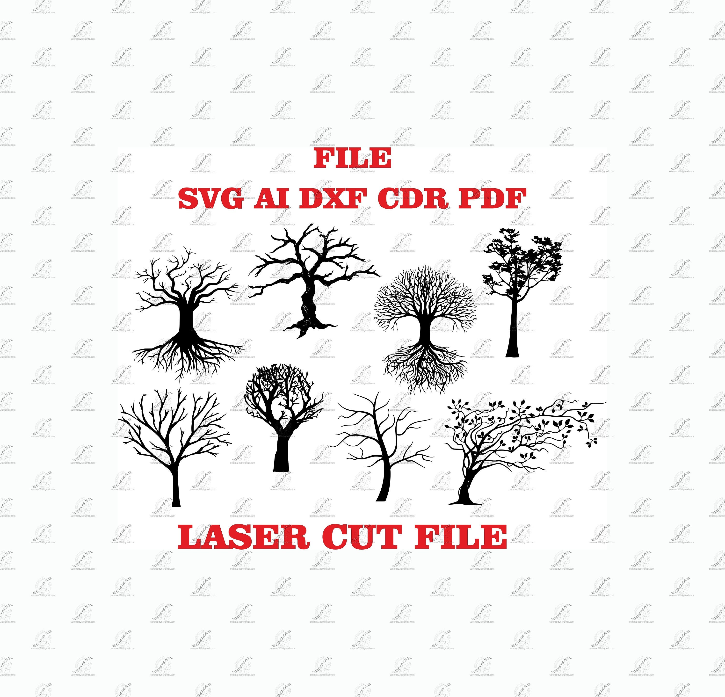 Tree Svg. Digital File. File for CNC, Plotter, Cricut, Laser, Textile ...