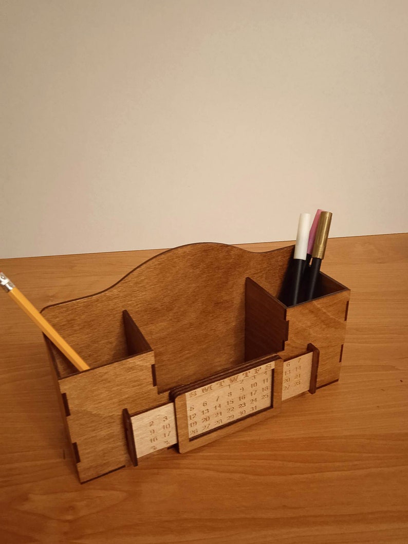 Personalized Desk Organizer. Multi-functional Wooden - Etsy