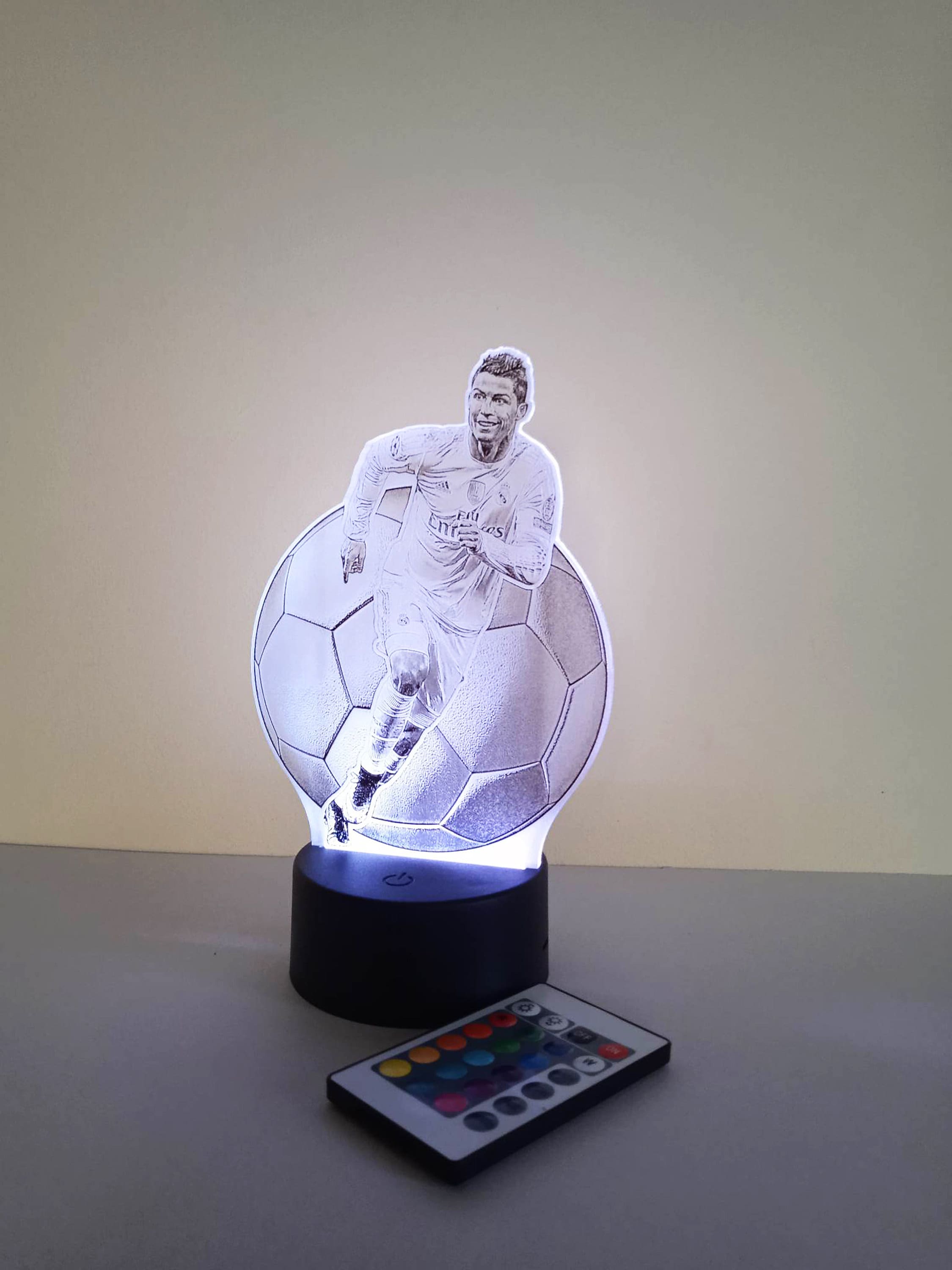 Cristiano Ronaldo Led Lamp. Manchester United Football Player. - Etsy