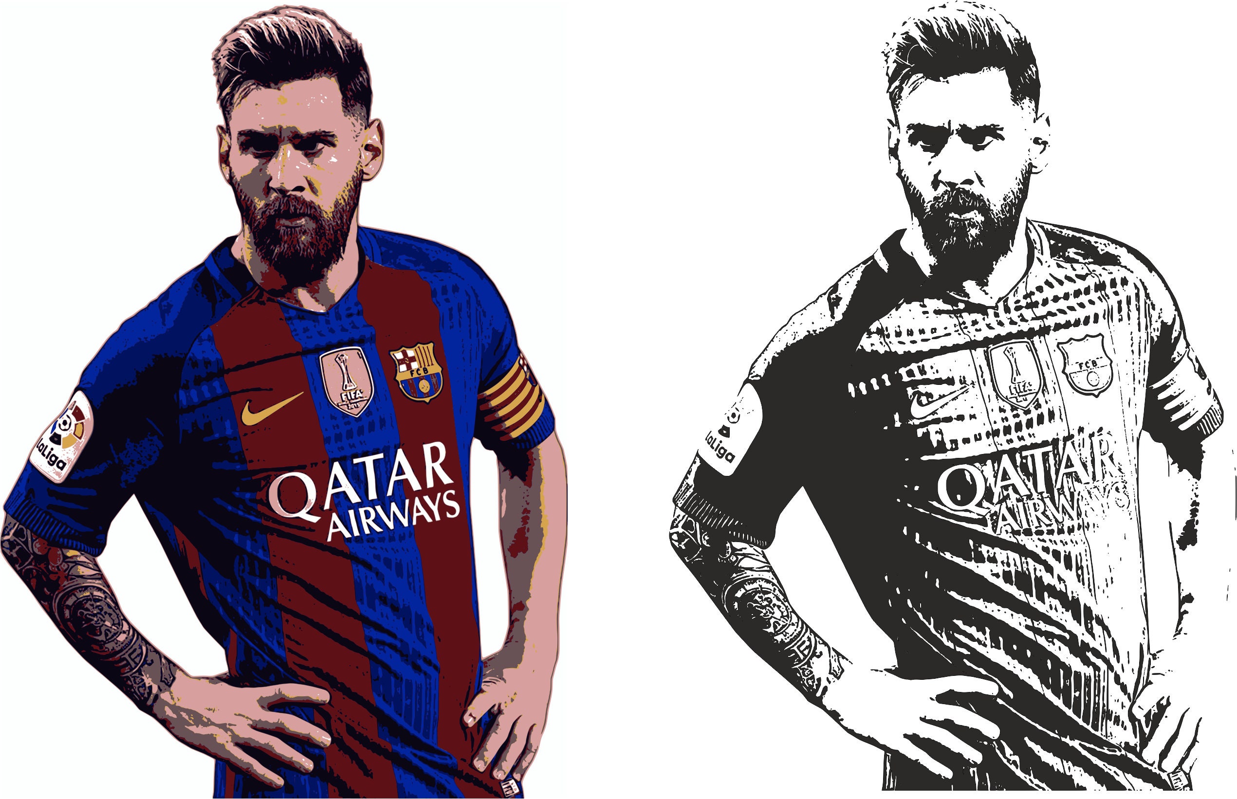 Lionel Messi Svg. Vector Art. Messi File for Engraving, Printable ...