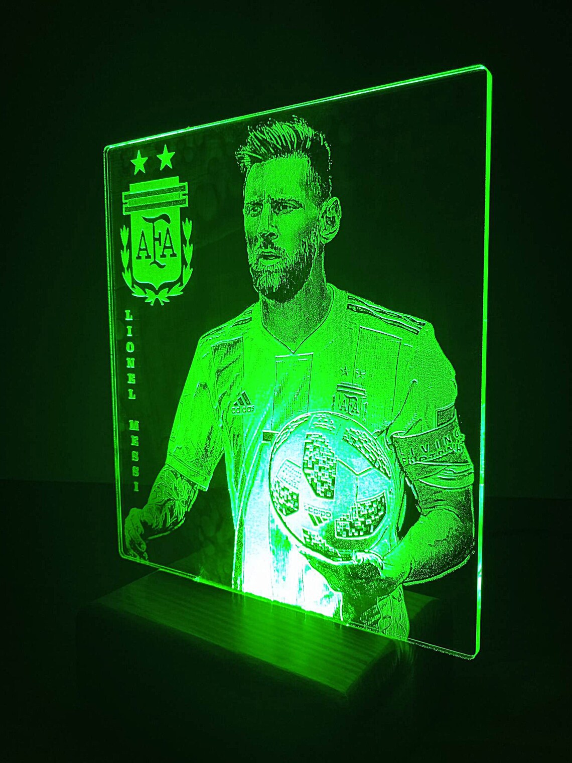Lionel Messi Led Lamp. Team of Argentina. Soccer Player Leo Messi. Gift ...