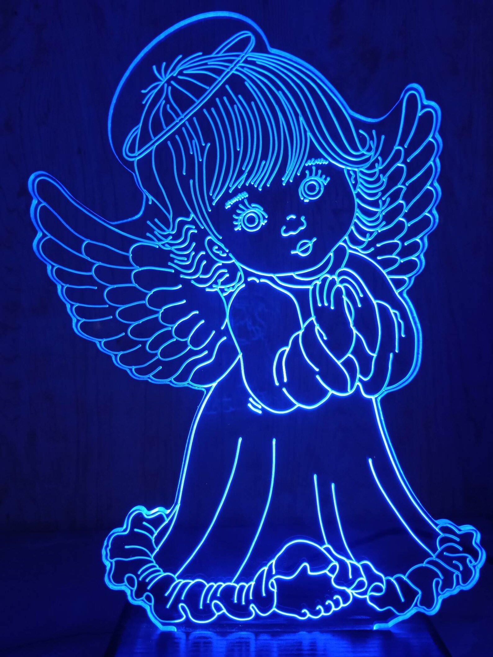 Angel Led Lamp. Led Lamp With Remote Control. Multicolored Light. Child ...