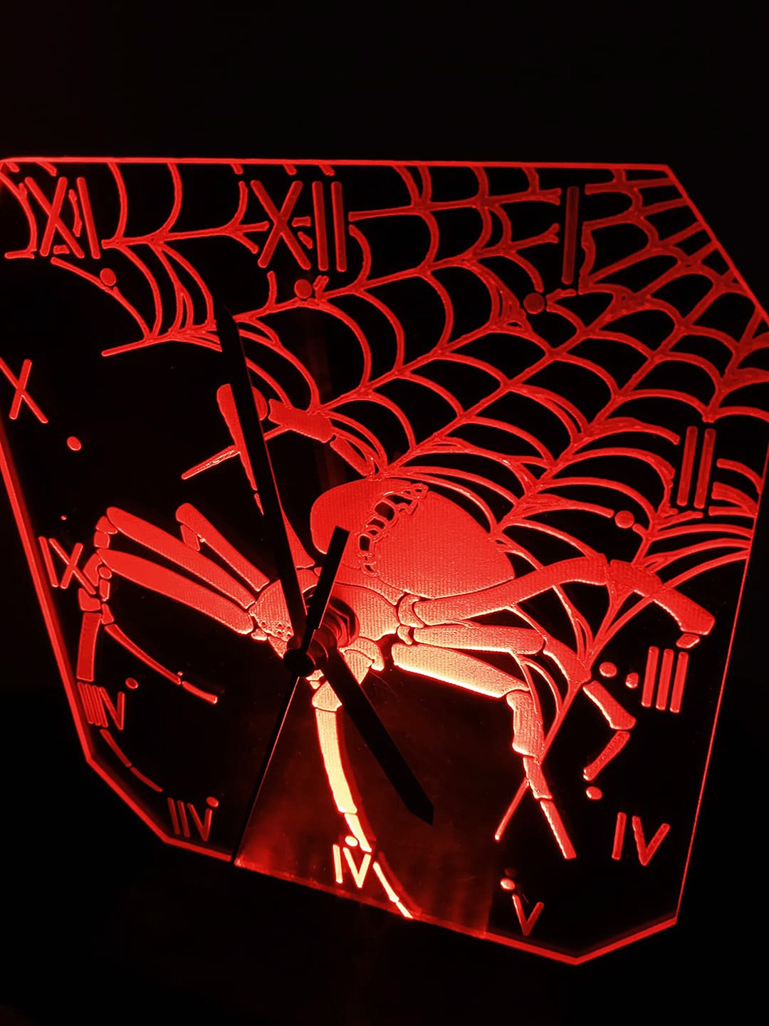Spider Nightlight. Spider a Table Clock. With Remote Control 16 Colors ...
