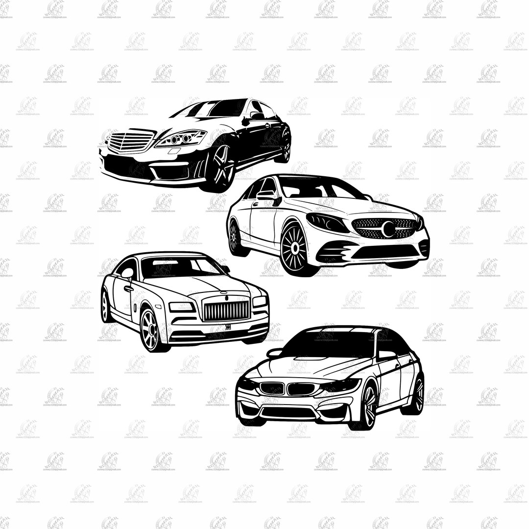Car Svg. Digital File. File for Laser, Cricut, Textile Printer, CNC ...