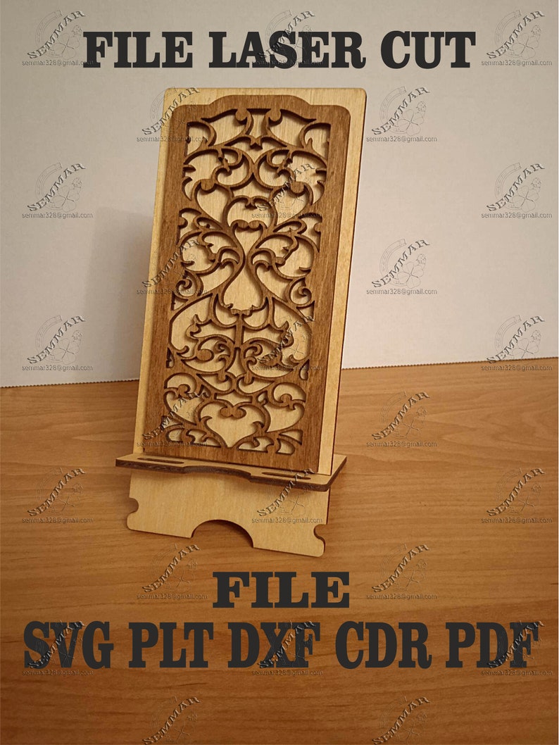 Laser Cut Phone Holder. File for Laser Cutting. Plt File. Digital File ...