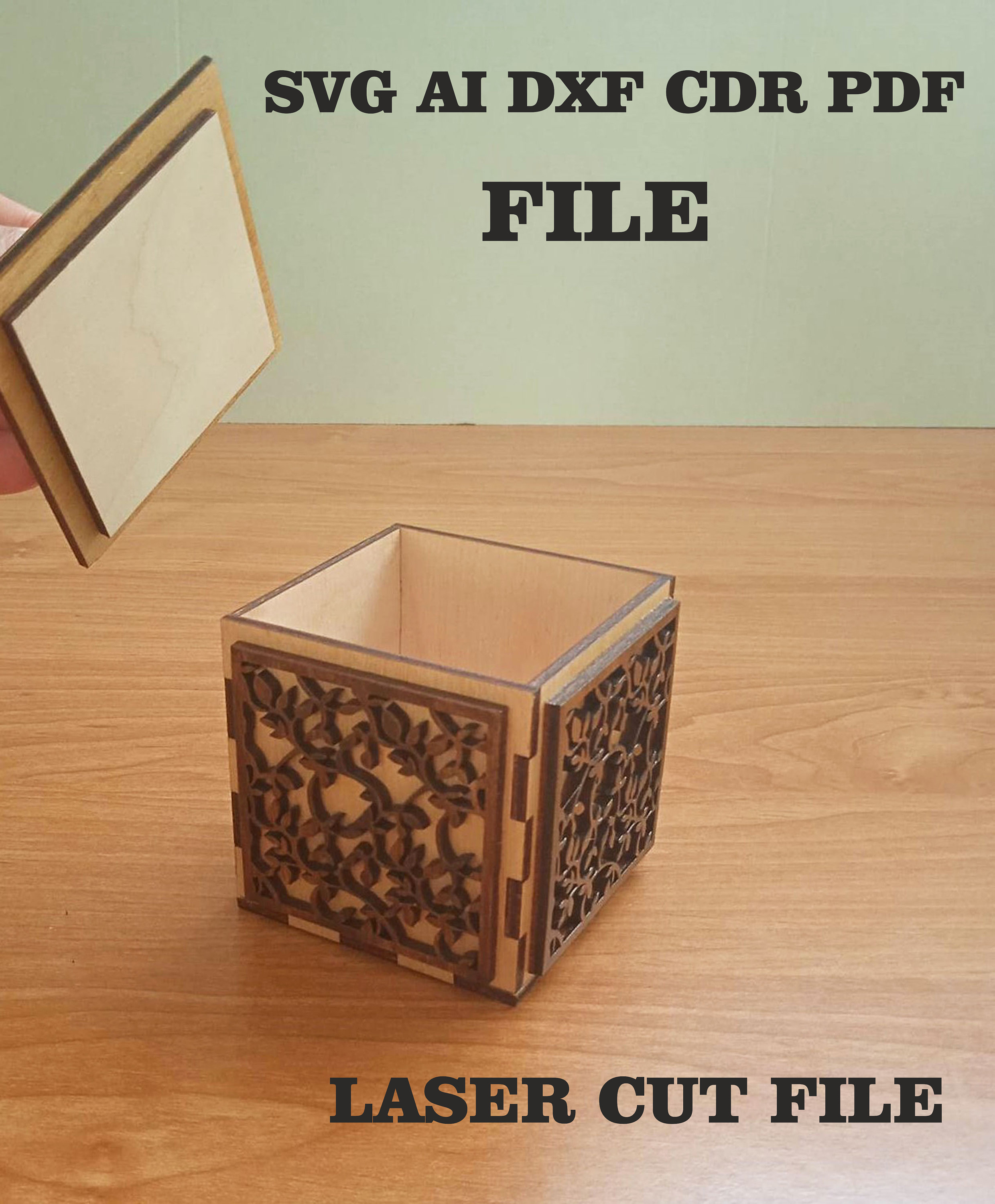 Small Box Svg. Laser Cutting File. Material - 3mm Digital File for ...