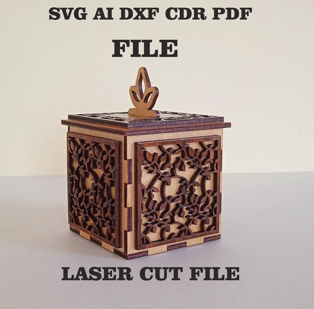 Small Box Svg. Laser Cutting File. Material - 3mm Digital File for ...