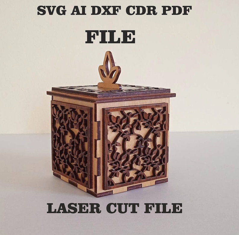 Small Box Svg. Laser Cutting File. Material 3mm Digital File - Etsy