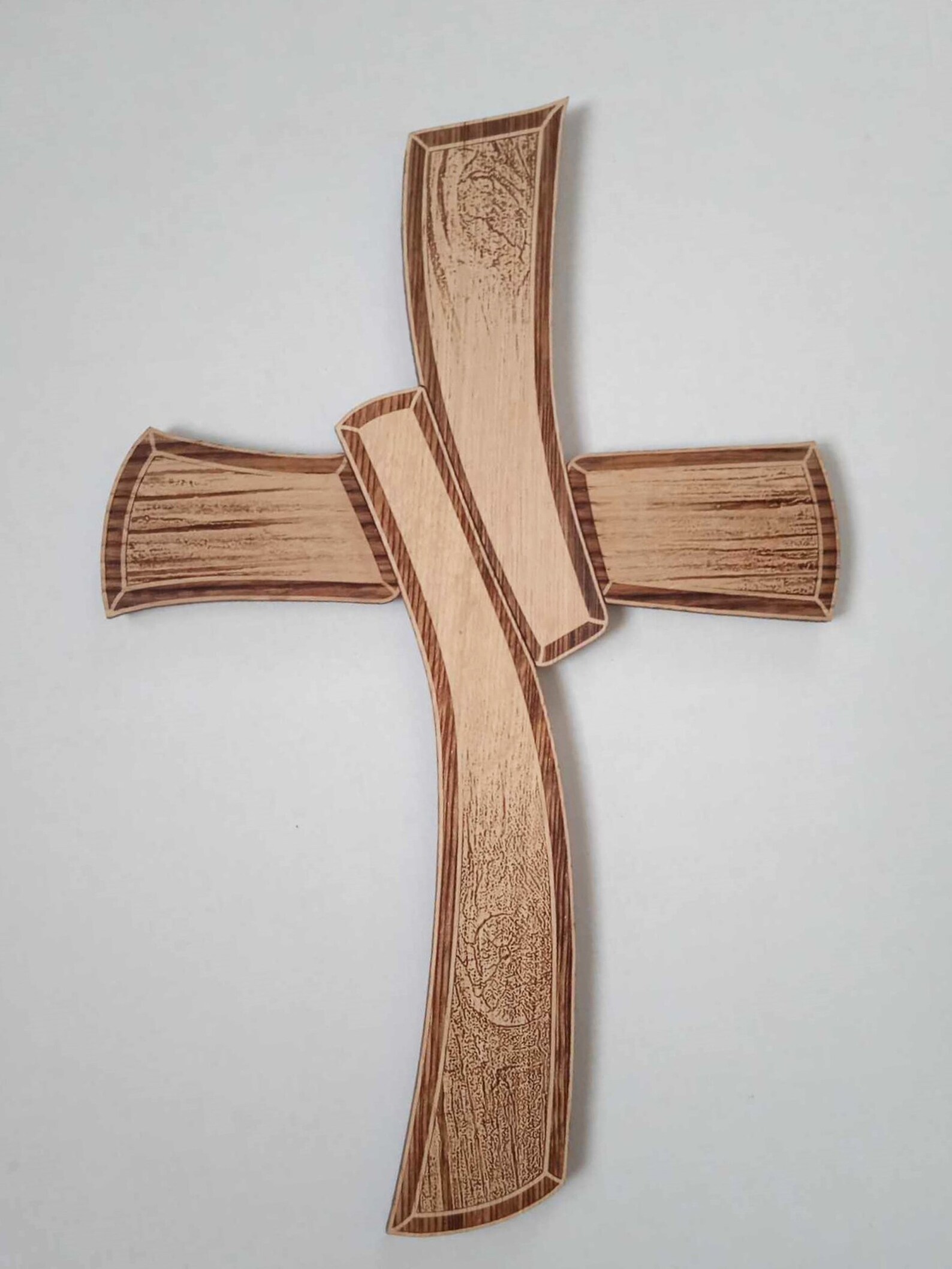 Large Wall Cross. Unusual Wooden Cross. Christian Wall Decor. Wall Art ...