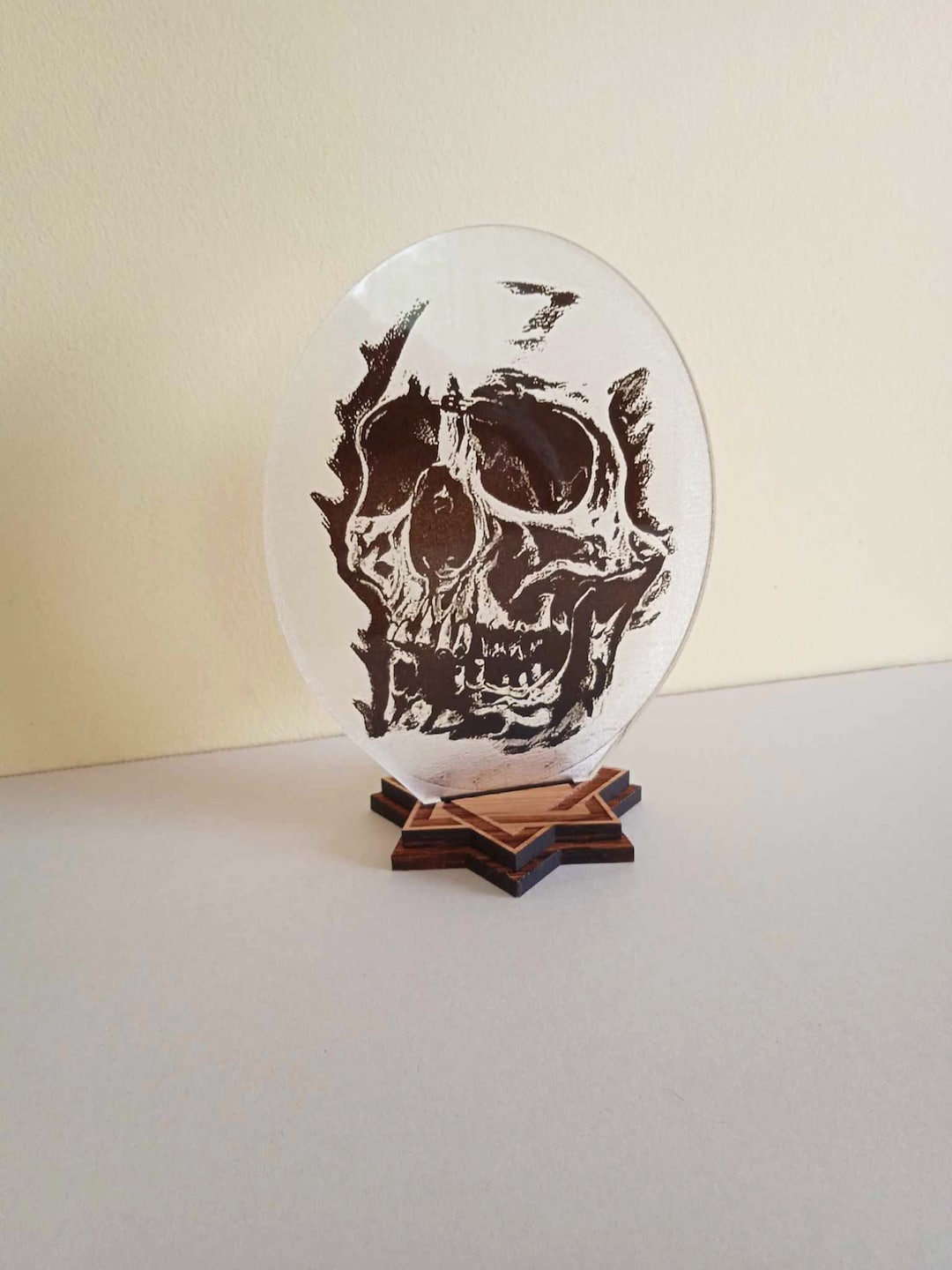 Figurine Skull. Skull Table Decor. Gothic Decor Shelves. Gift ...