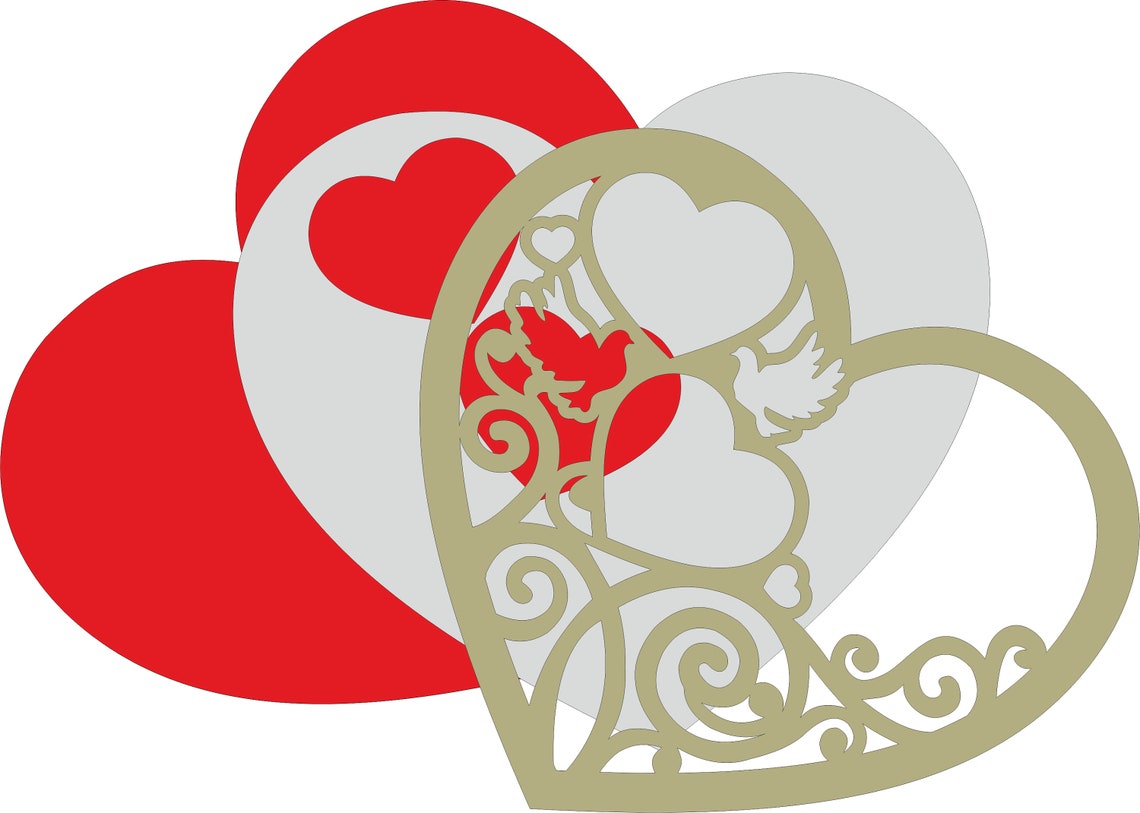 Ring Box Svg. Digital Wedding Box File. Laser Cut File. Cricut Cut File ...