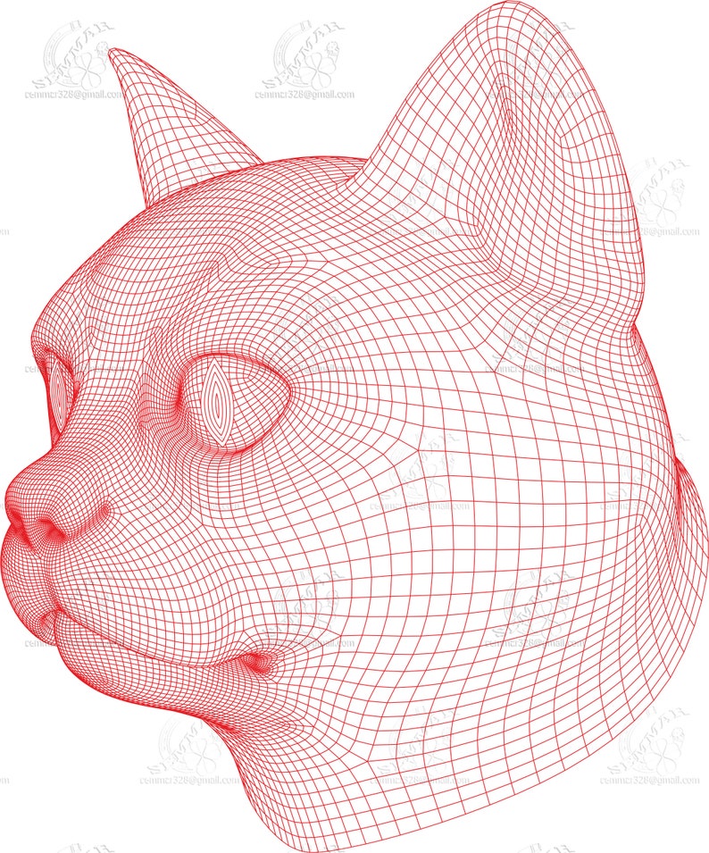 3d Vector for CNC. Vector Mesh. Vector Drawing for Use on Laser ...