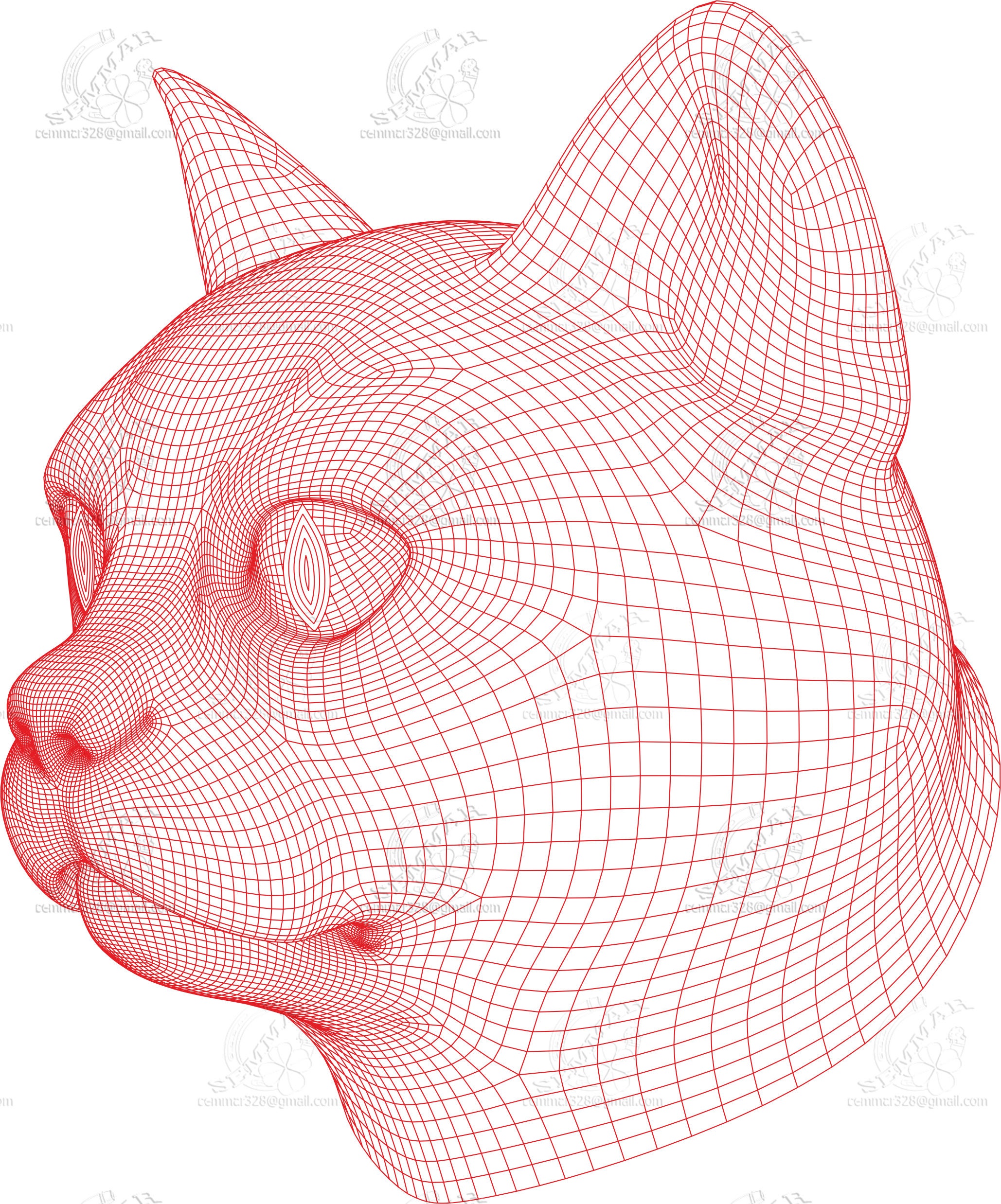3d Vector for CNC. Vector Mesh. Vector Drawing for Use on Laser ...