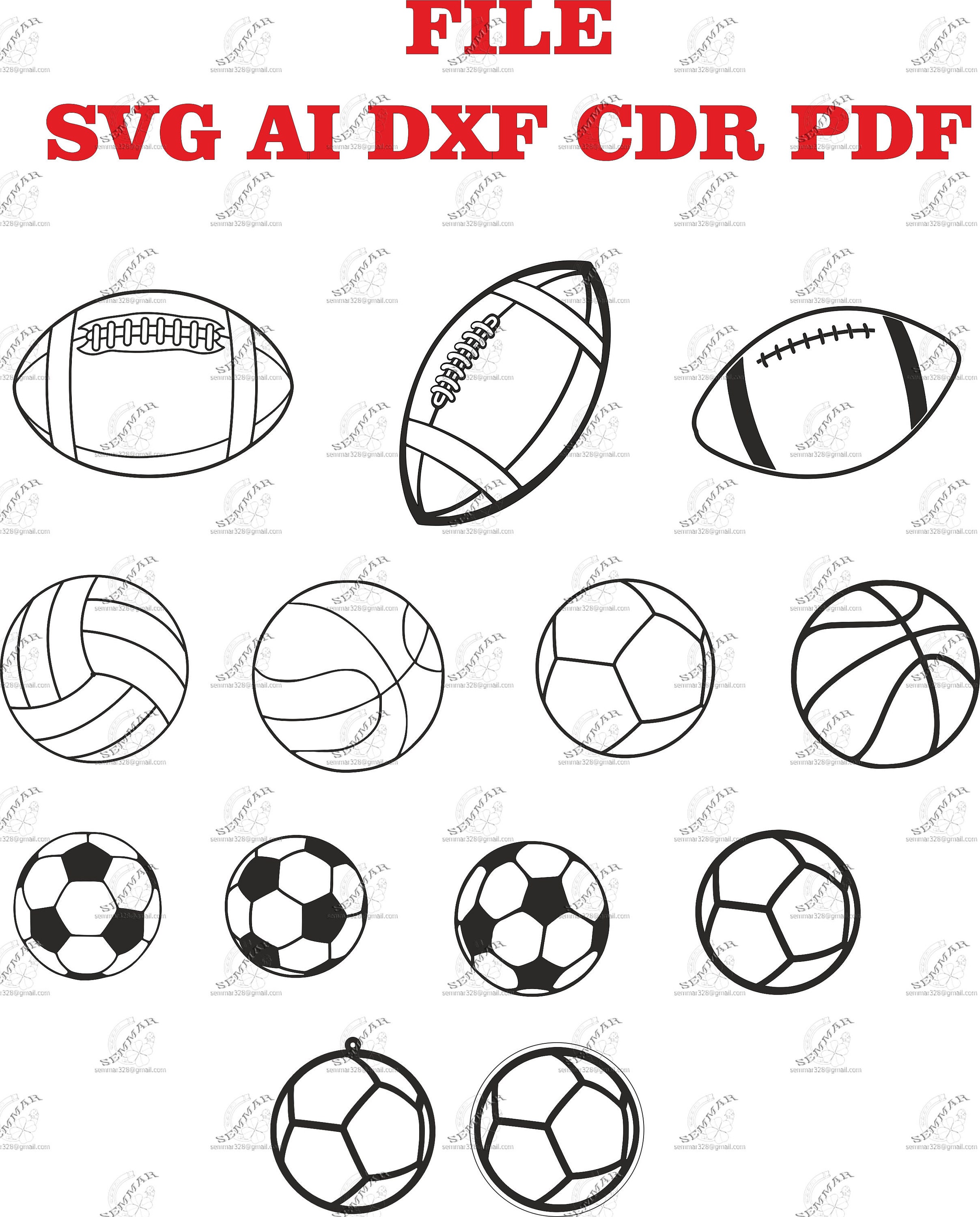 Ball Svg. Digital File. File for Laser, Cricut, Textile Printer, CNC ...