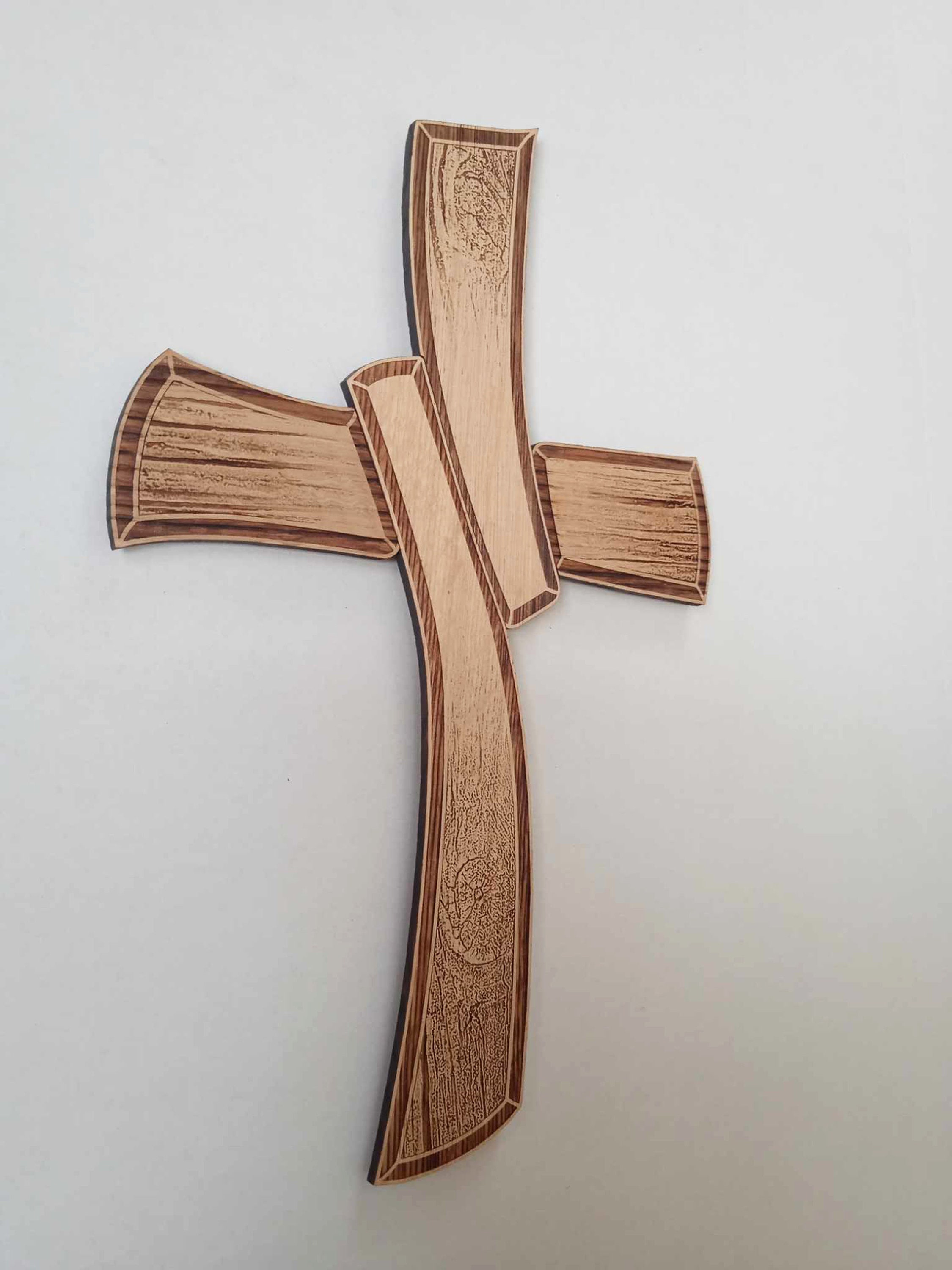 Large Wall Cross. Unusual Wooden Cross. Christian Wall Decor. Wall Art ...
