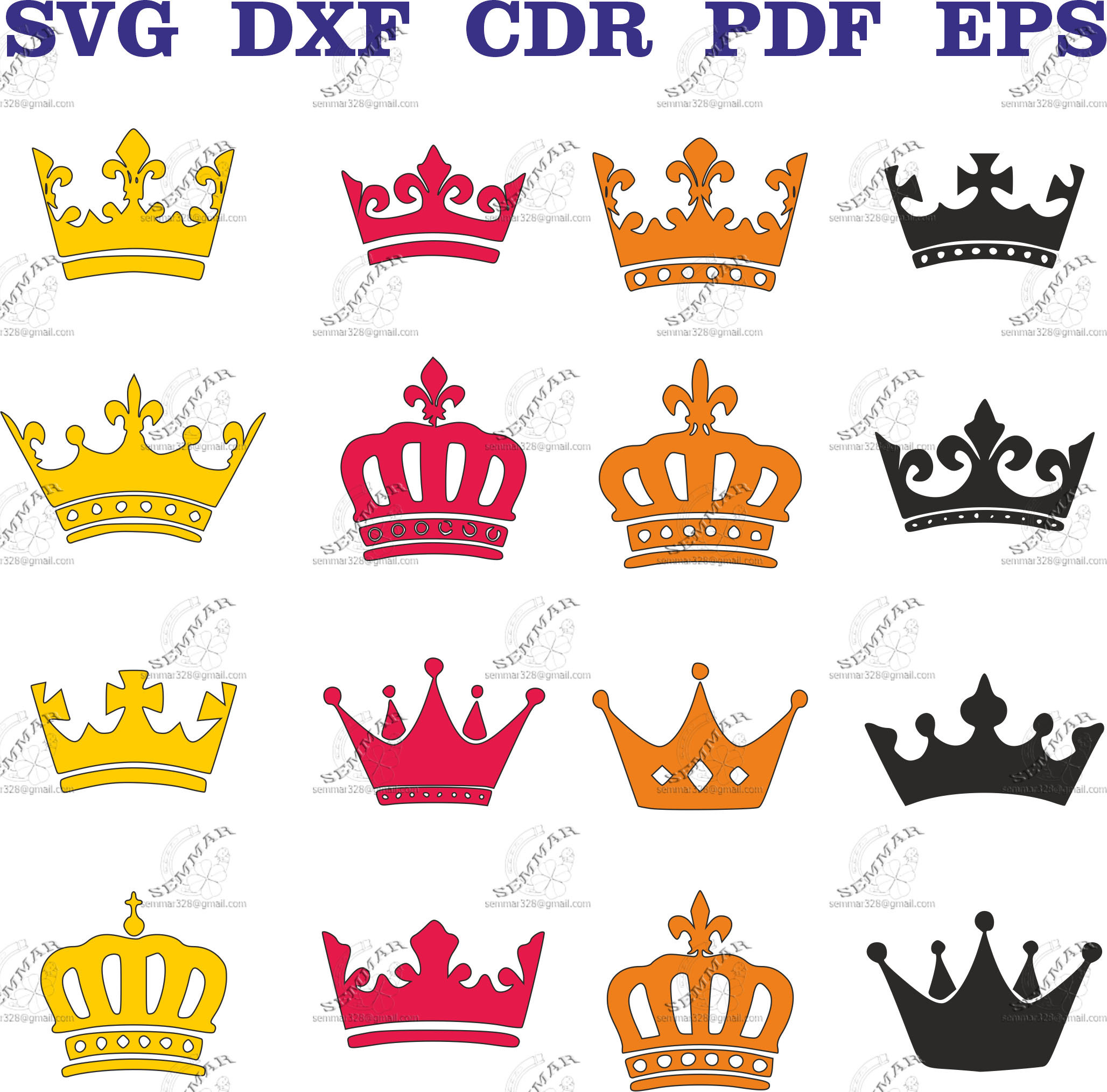 Crown Svg. Digital File. File for Laser Cricut Textile - Etsy