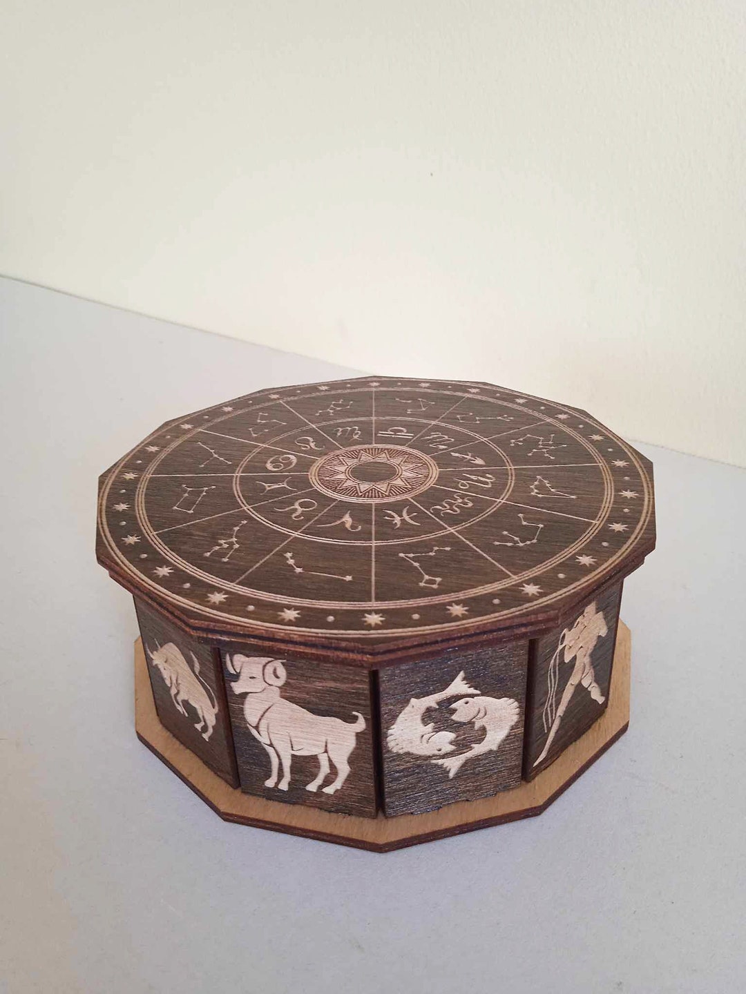 Zodiac Box. All Signs of the Zodiac. Constellation Box. Wooden Box for ...