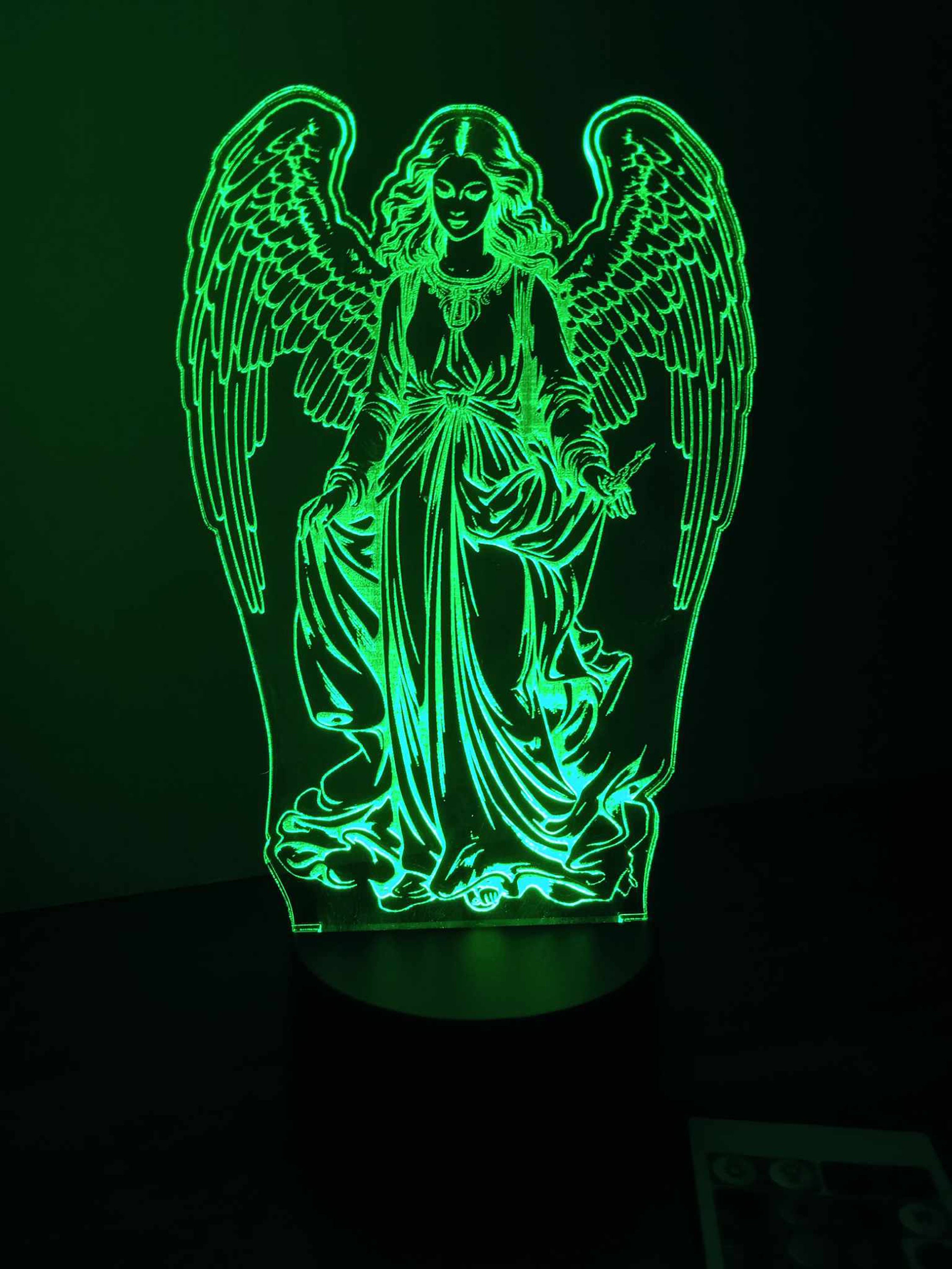 Angel Night Light. Personalized Gifts. Guardian Angel LED Lamp With ...