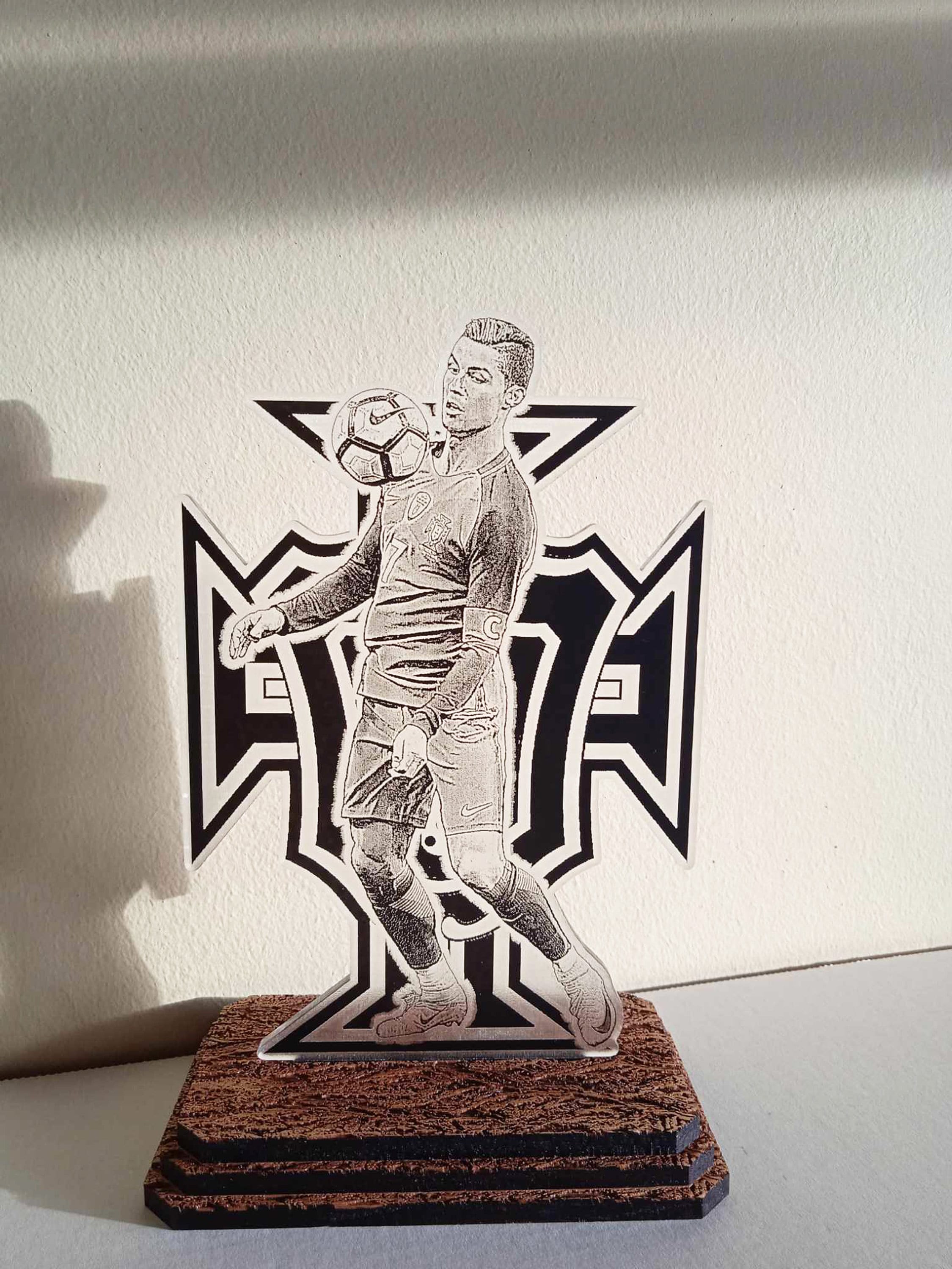 Cristiano Ronaldo Figurine. Shelf Decor. Portugal Football Figurines - Etsy