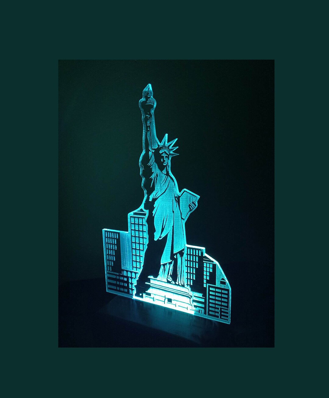 The Statue of Liberty. Decor for Home or Office. Lamp With Remote ...