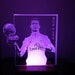 Cristiano Ronaldo Led Lamp. Manchester United Football Player. Gift for ...