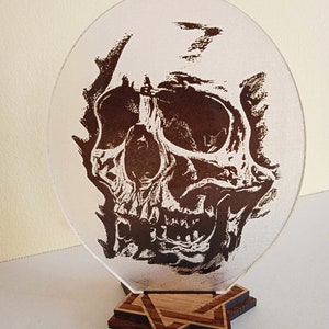 Figurine Skull. Skull Table Decor. Gothic Decor Shelves. Gift ...